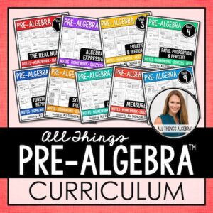 Pre-Algebra Curriculum - All Things Algebra®