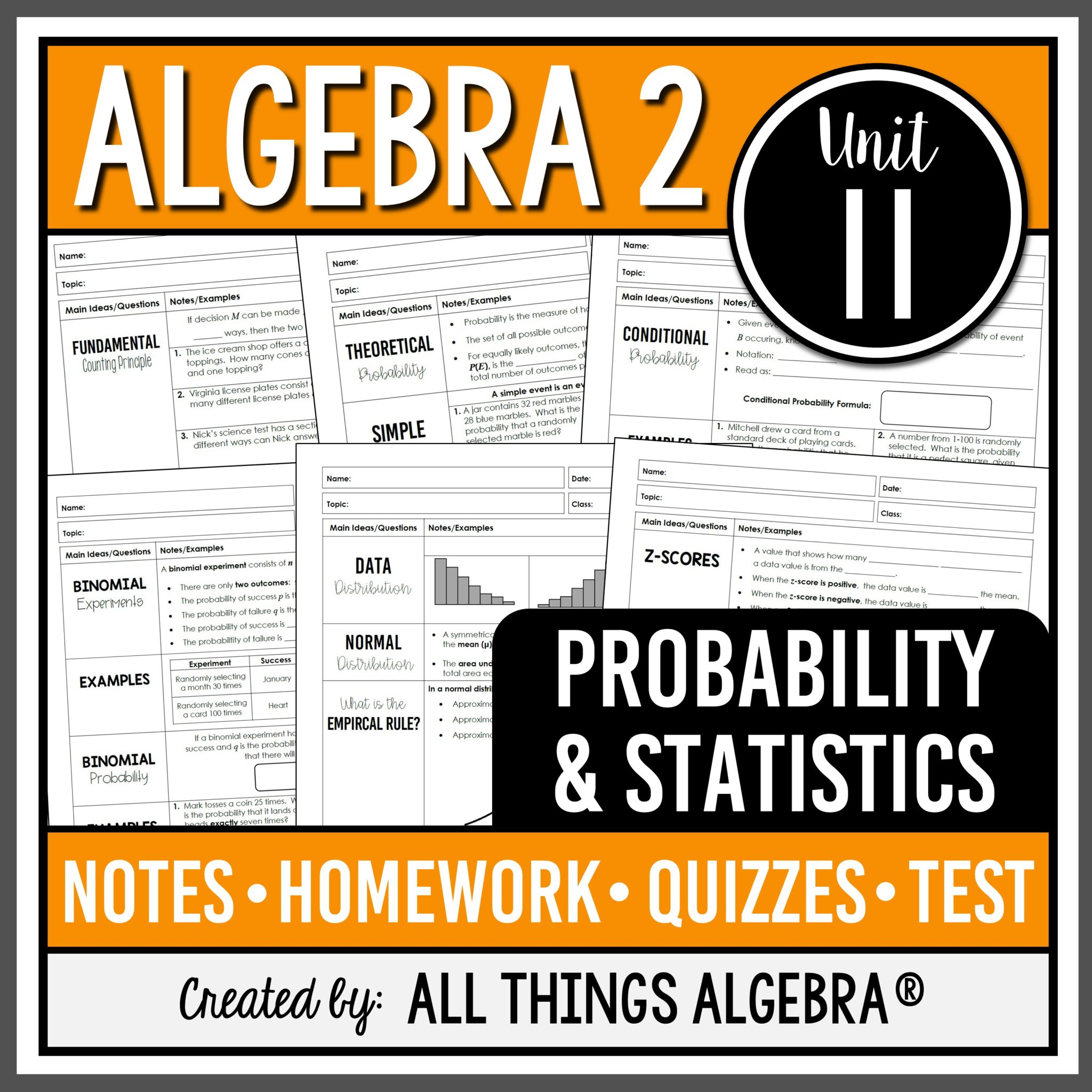 Algebra 2 Unit 7: Exponential & Logarithmic Functions - All Things Algebra®