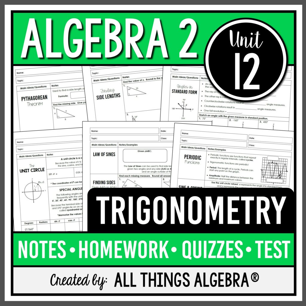 Algebra 2 Unit 6: Radical Functions - All Things Algebra®
