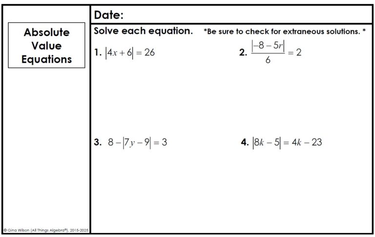Algebra 2 Warm-Ups - All Things Algebra®