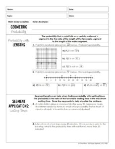 Geometry Unit 12: Probability - All Things Algebra®