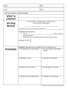 Math 7 Unit 4: Ratios, Proportions, & Percents - All Things Algebra®