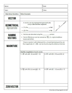 Pre-Calculus Unit 8: Vectors - All Things Algebra®