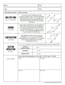Pre-Calculus Unit 8: Vectors - All Things Algebra®