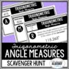 Trigonometric Angle Measures Scavenger Hunt - All Things Algebra®
