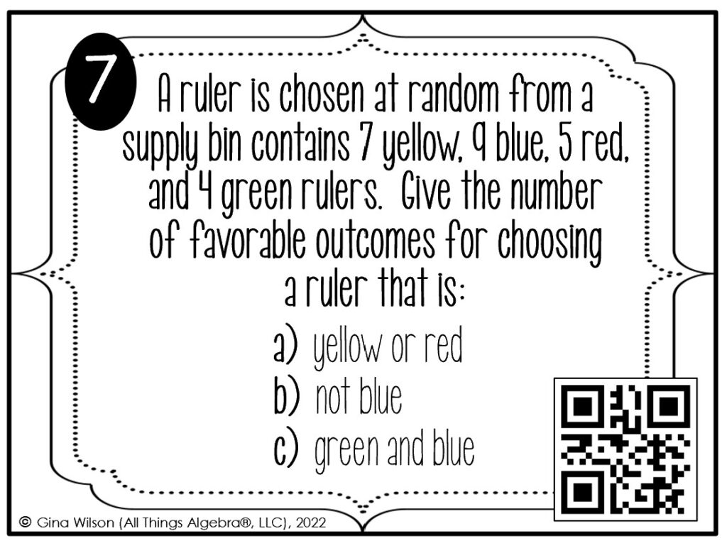 Counting Outcomes, Tree Diagrams, & Counting Principle Task Cards - All ...