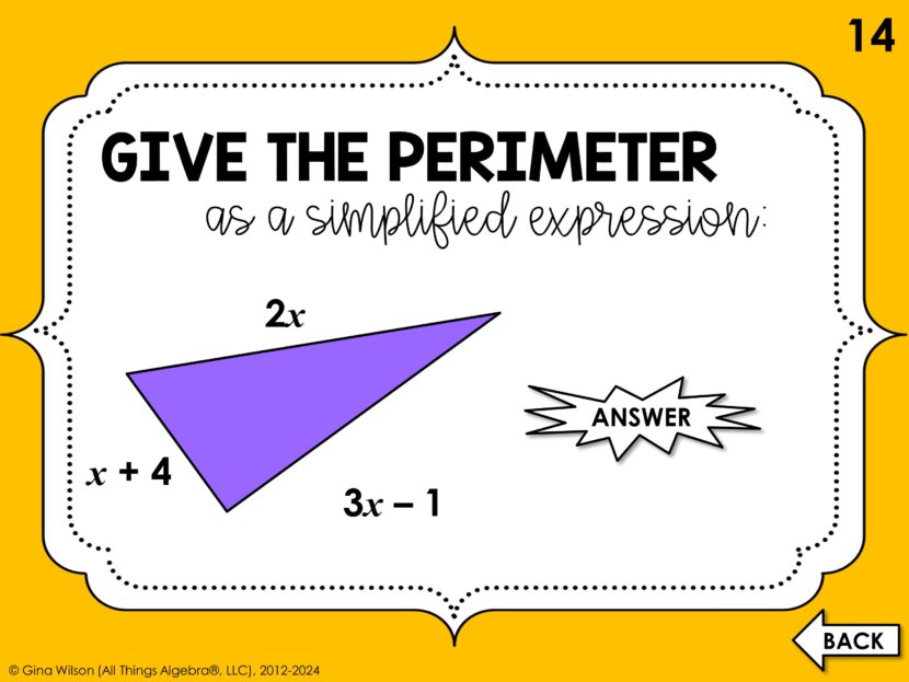Simplifying Expressions Bingo Game - All Things Algebra®