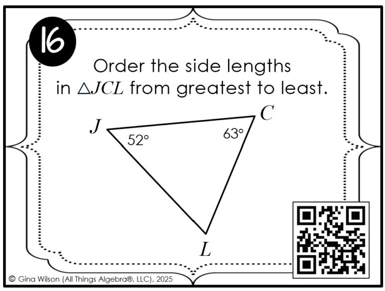 Triangle Inequalities Task Cards - All Things Algebra®